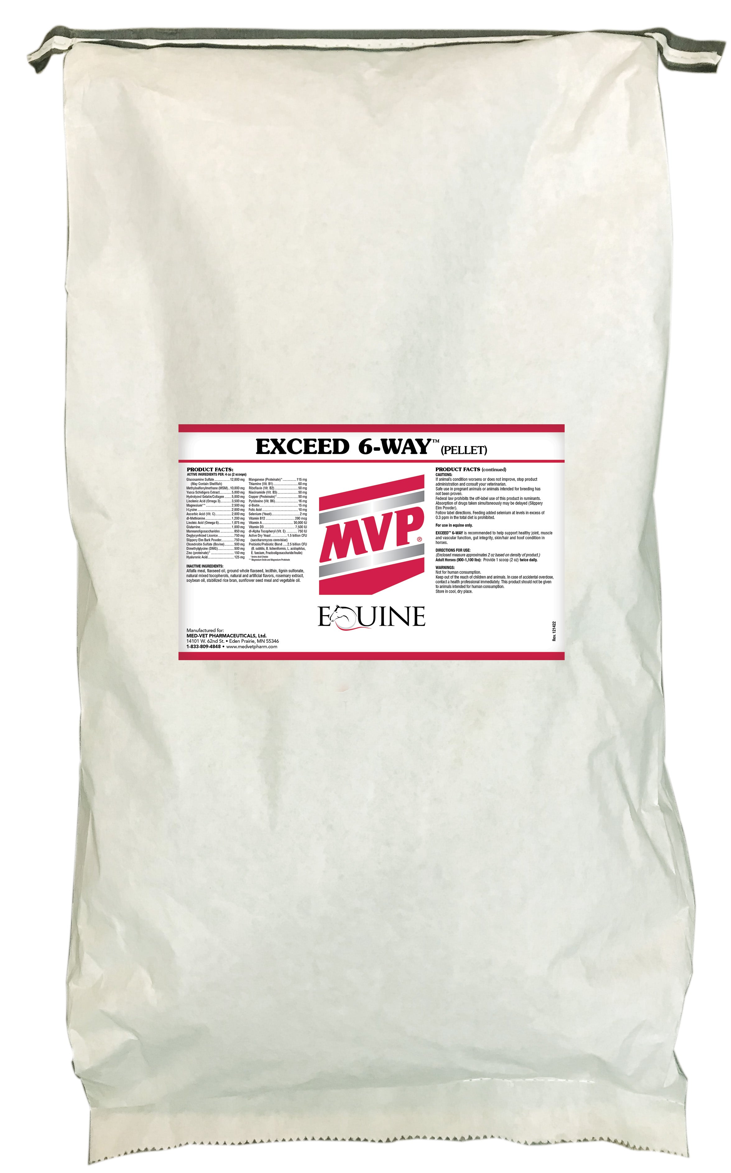 MVP Exceed 6-Way (Pellet) – Equine Balanced Support